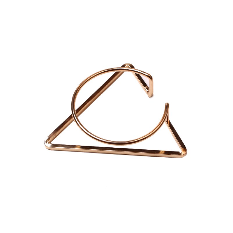Gold Plating Geometry Copper Napkin Ring Set Of 4 ... – Grandado