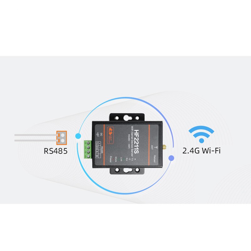 Single Serial Port Rs485 To Wifi Server Iot Device Grandado