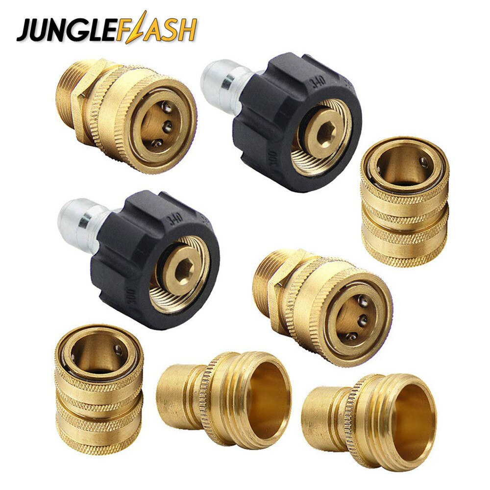 High Pressure Cleaner Adapter Set Car Wash Quick D... – Vicedeal