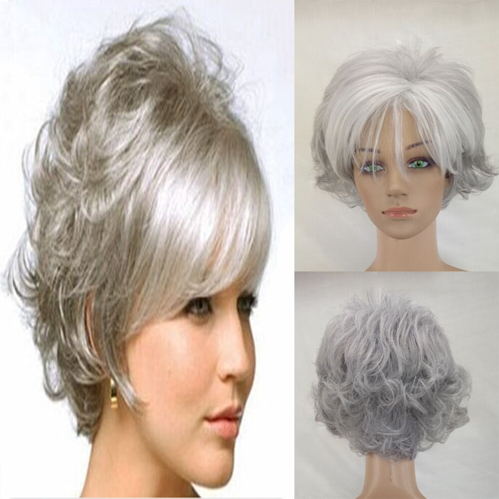 HAIRJOY Women Synthetic Hair Short Layered Curly P... – Vicedeal