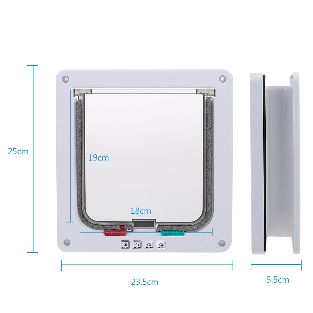 Cat Door Pet Entry Safe Ferromagnetic Pet Flap Doo... – Vicedeal