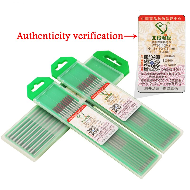 10Pcs Tungsten Electrodes Welding Electrodes 1.6 2... – Grandado