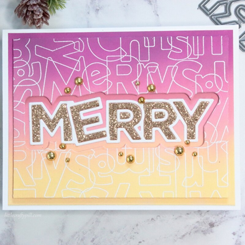 CH OUTLINE MERRY CHRISTMAS BACKGROUND stamps DIY S... – Vicedeal