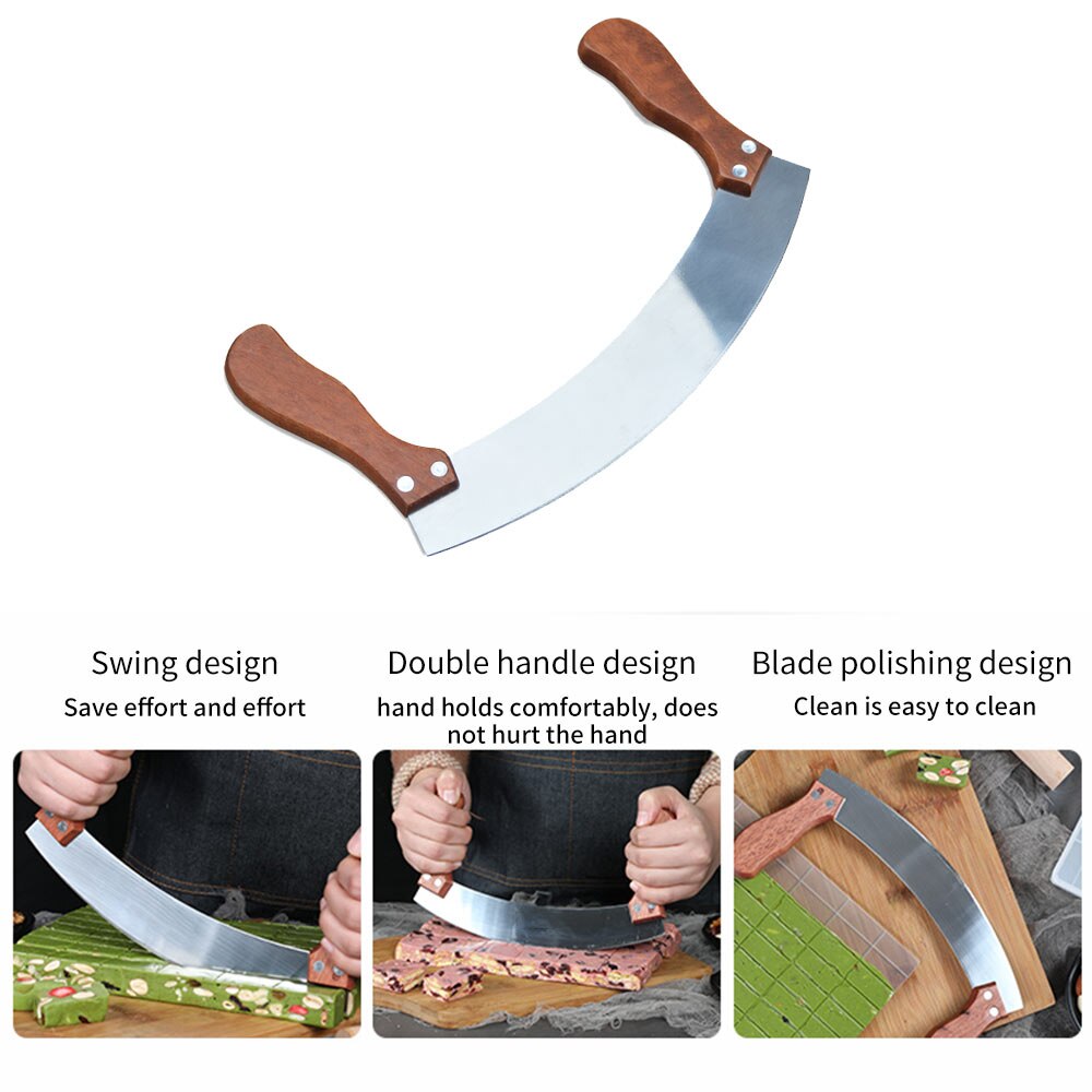 Stainless Steel Vegetable Herb Pizza KnifeHome Pra... – Vicedeal