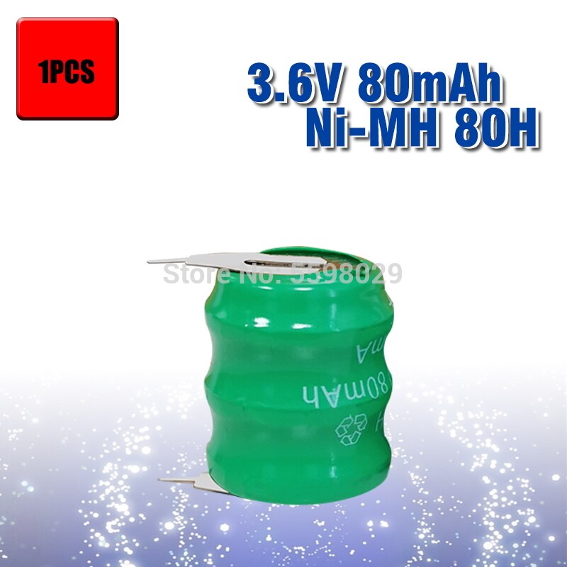 80mah 3.6v Original Brand Ni-MH Rechargeable Butto... – Grandado