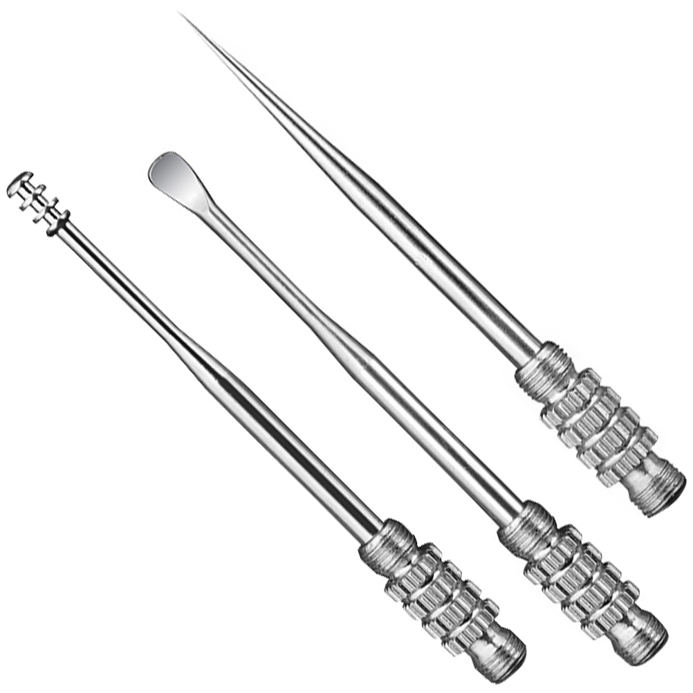 3pcs Earwax Spoon Ear Scoops Stainless Steel Tooth... – Grandado