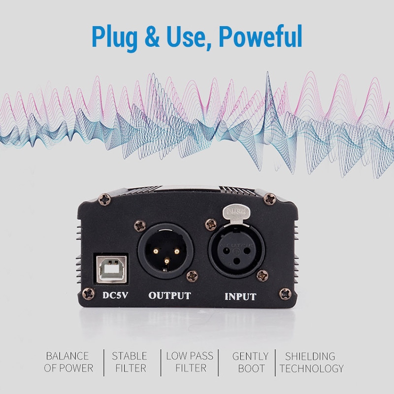 USB 48V Phantom Power für bm 800 Kondensator Mikro... – Vicedeal