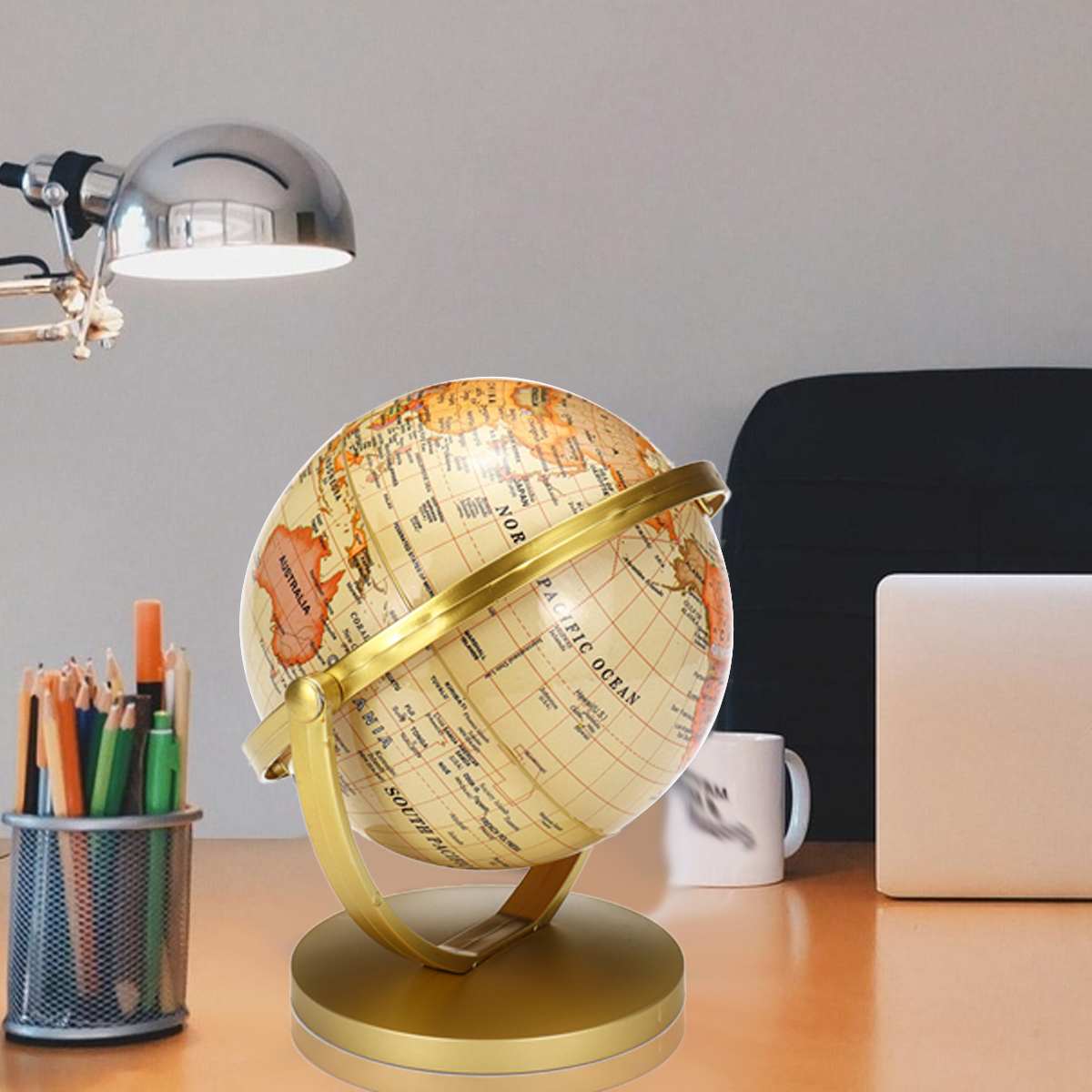 Terrestrial Earth Globe World Map With Stand Geogr... – Grandado
