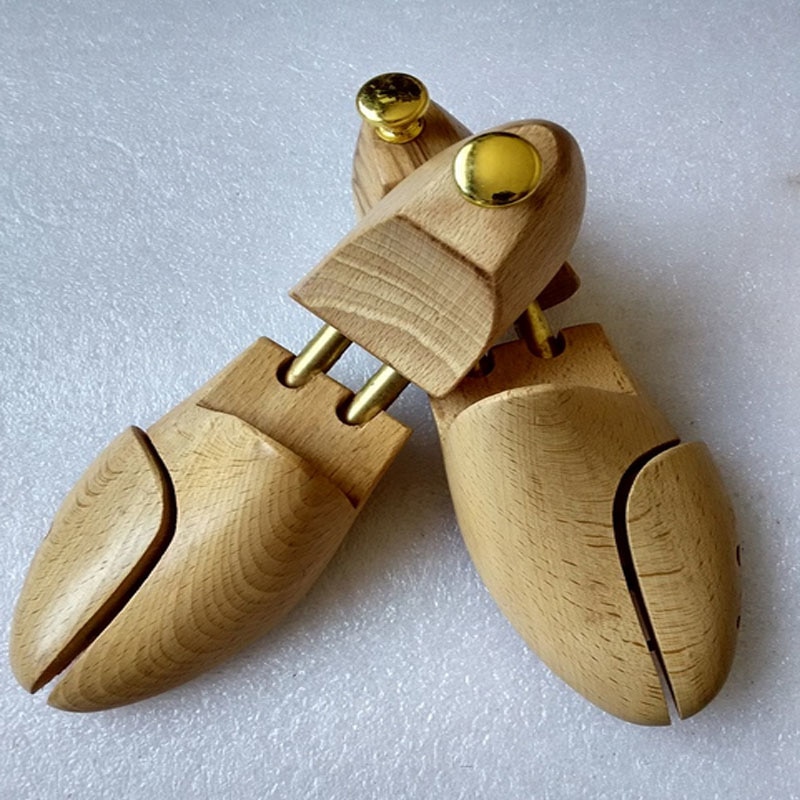 1 Pair Natrual Beech Wooden Shoe Tree Stretcher Sh... – Vicedeal