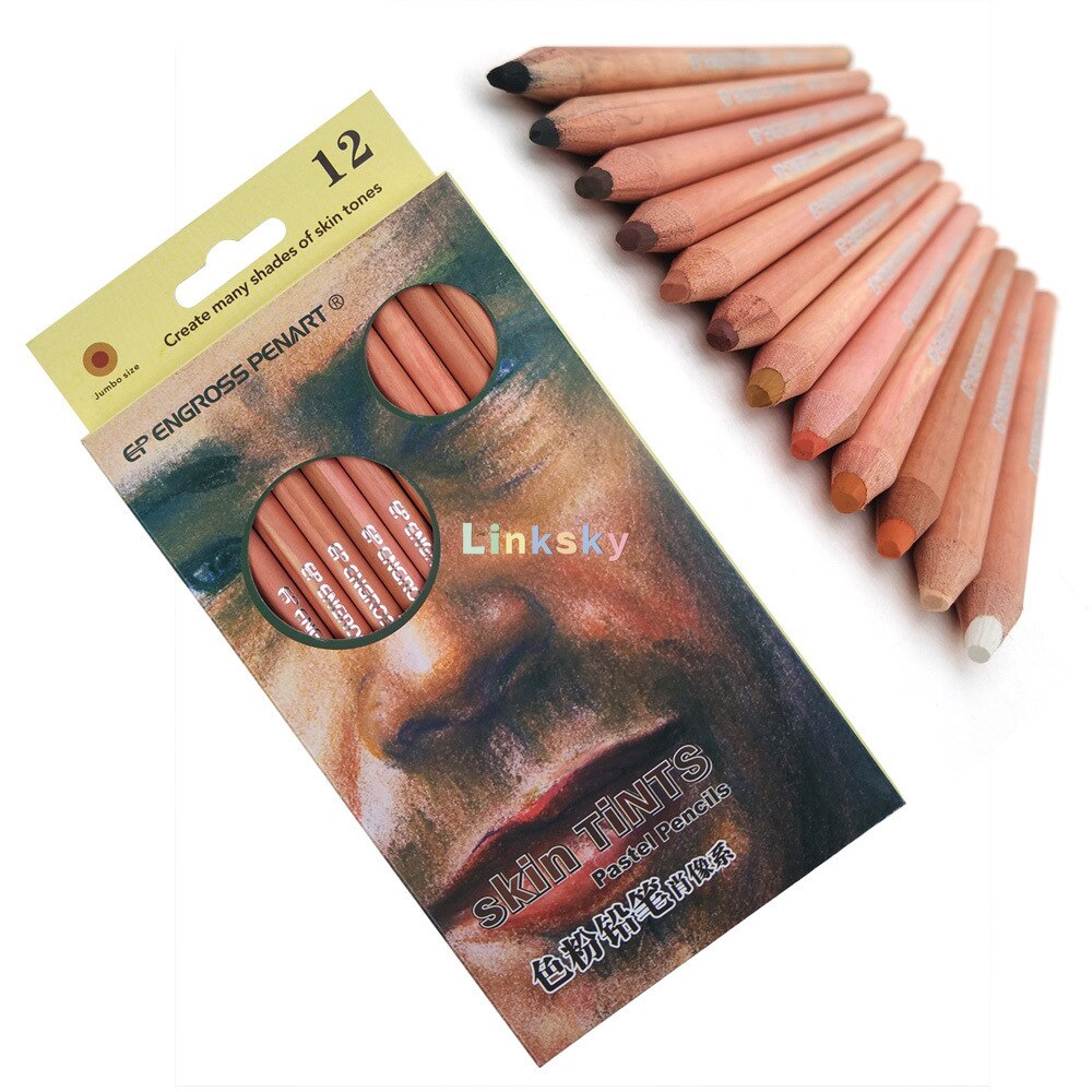 Artist 12 colors Soft Pastel Pencils, Sketch lapis... – Grandado
