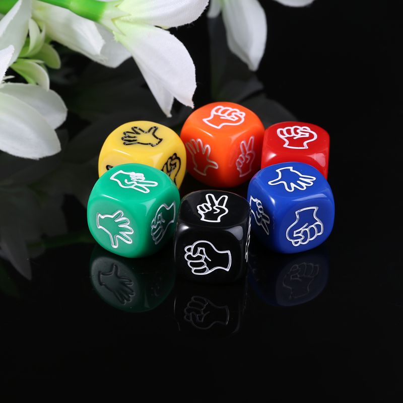 6pcs/set Funny Drinking Game Dice Rock Paper Sciss... – Grandado