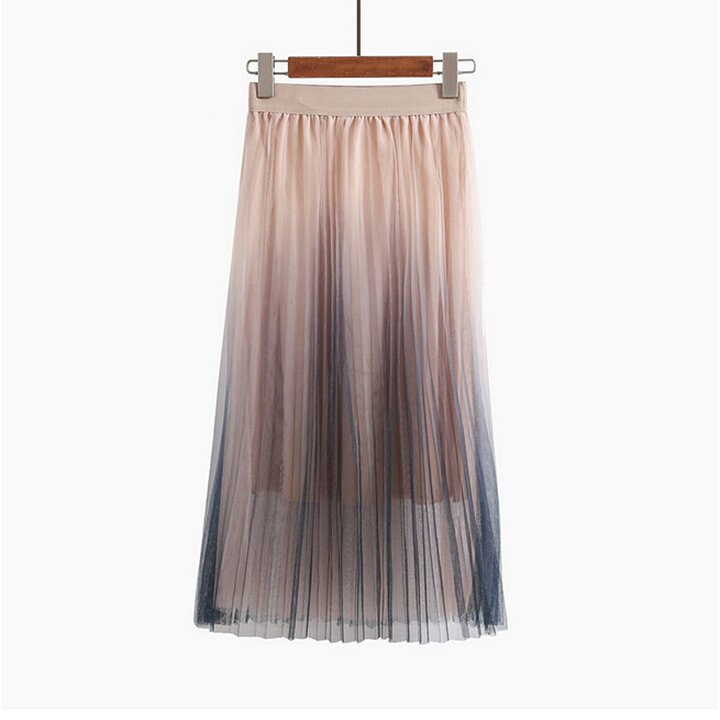 summer female Gradient Mesh puff skirts women's so... – Grandado