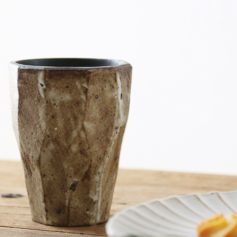 Japanese Ceramic Teacup Slicing Cups Retro Coarse ... – Grandado