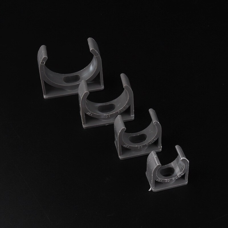 10pcs 20/25/32/40mm PVC Pipe Clamp White/Grey PVC ... – Grandado