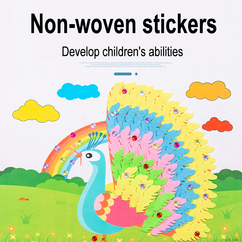 kindergarten arts crafts diy toys Puzzle Stickers ... – Grandado