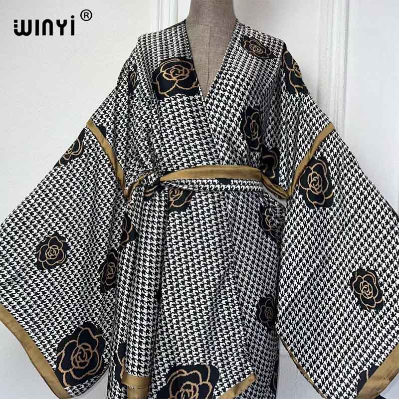 WINYI Kimono Summer beach wear women Cardigan Maxi... – Grandado