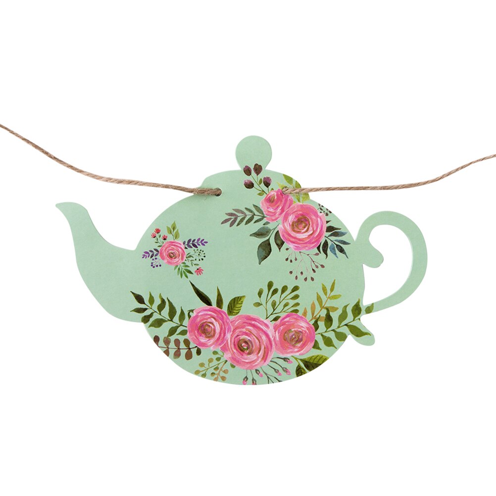 1 Set of 4pcs Tea Party Decorations Teapot Banner ... – Grandado