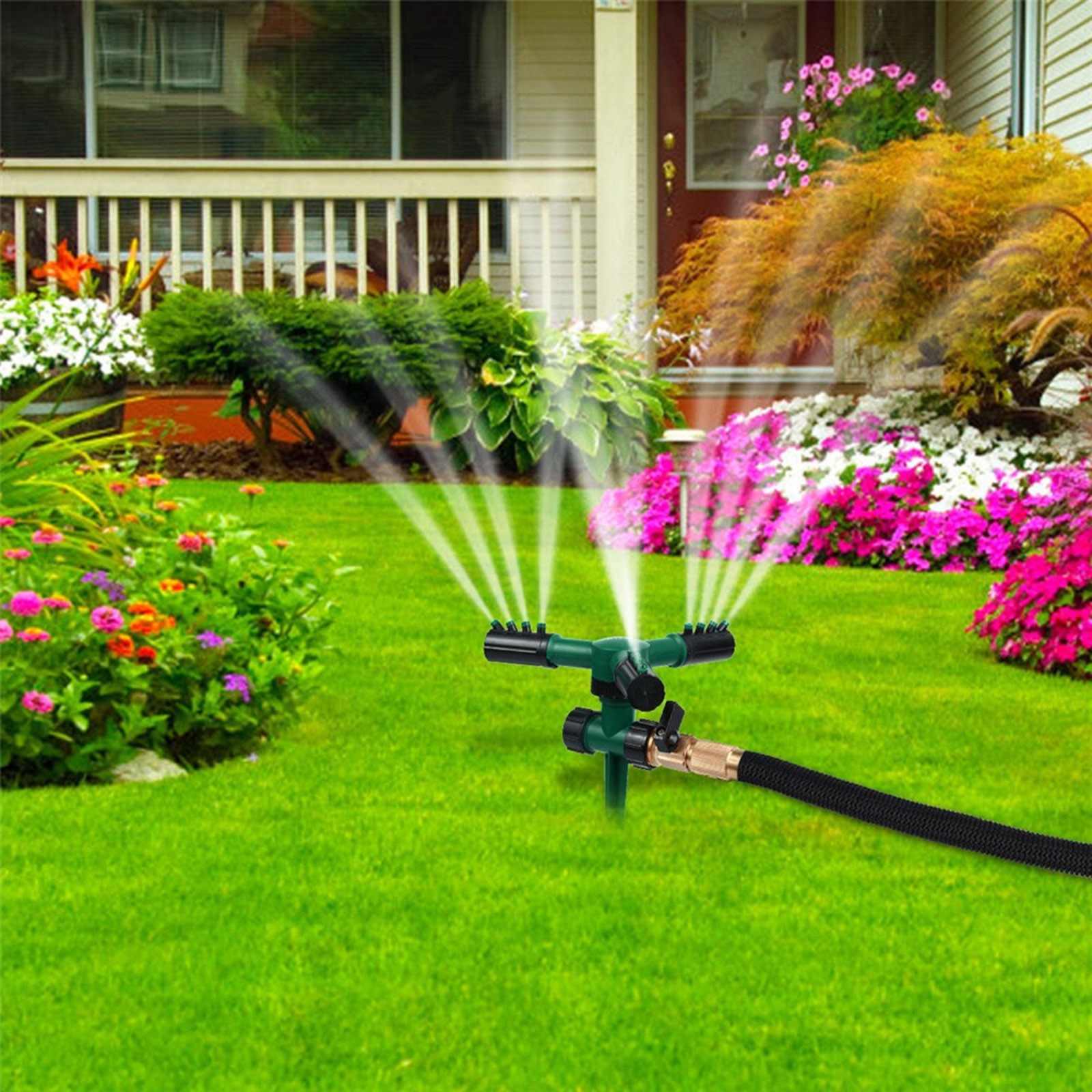 Garden Supplies Lawn Sprinkler Automatic 360° Rota... – Vicedeal