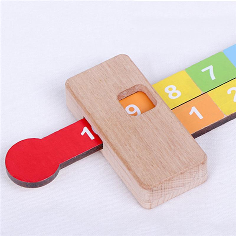1Pc Numbers Decomposition Ruler Wooden Pulling Rul... – Grandado