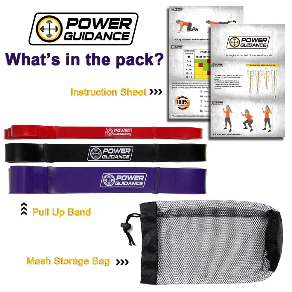 5 Levels Resistance Bands Pull Up Band Heavy Duty ... – Grandado