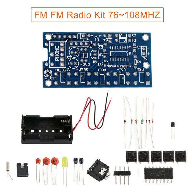 Wireless Stereo FM Radio Receiver DIY Module Kit 7... – Grandado