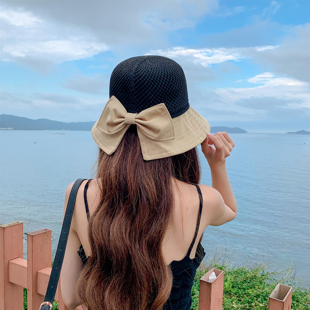 Summer Female Sun Hats Big Brim Classic Bowknot St Grandado