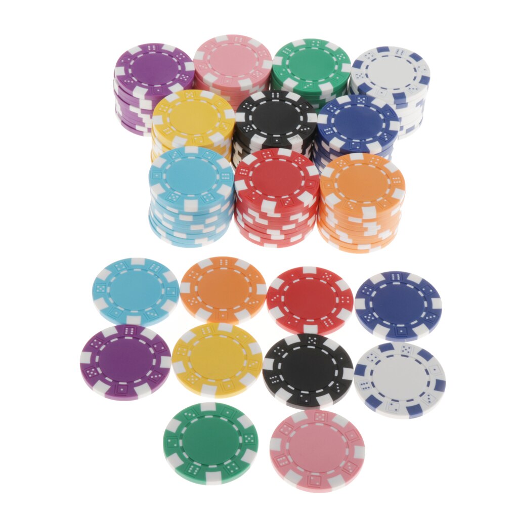 100pcs Poker Chips Casino Supply Board Games Chips... – Grandado