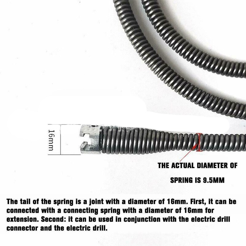 Spring Pipe Dredging Tools Drain Cleaner Sewer Sin... – Grandado