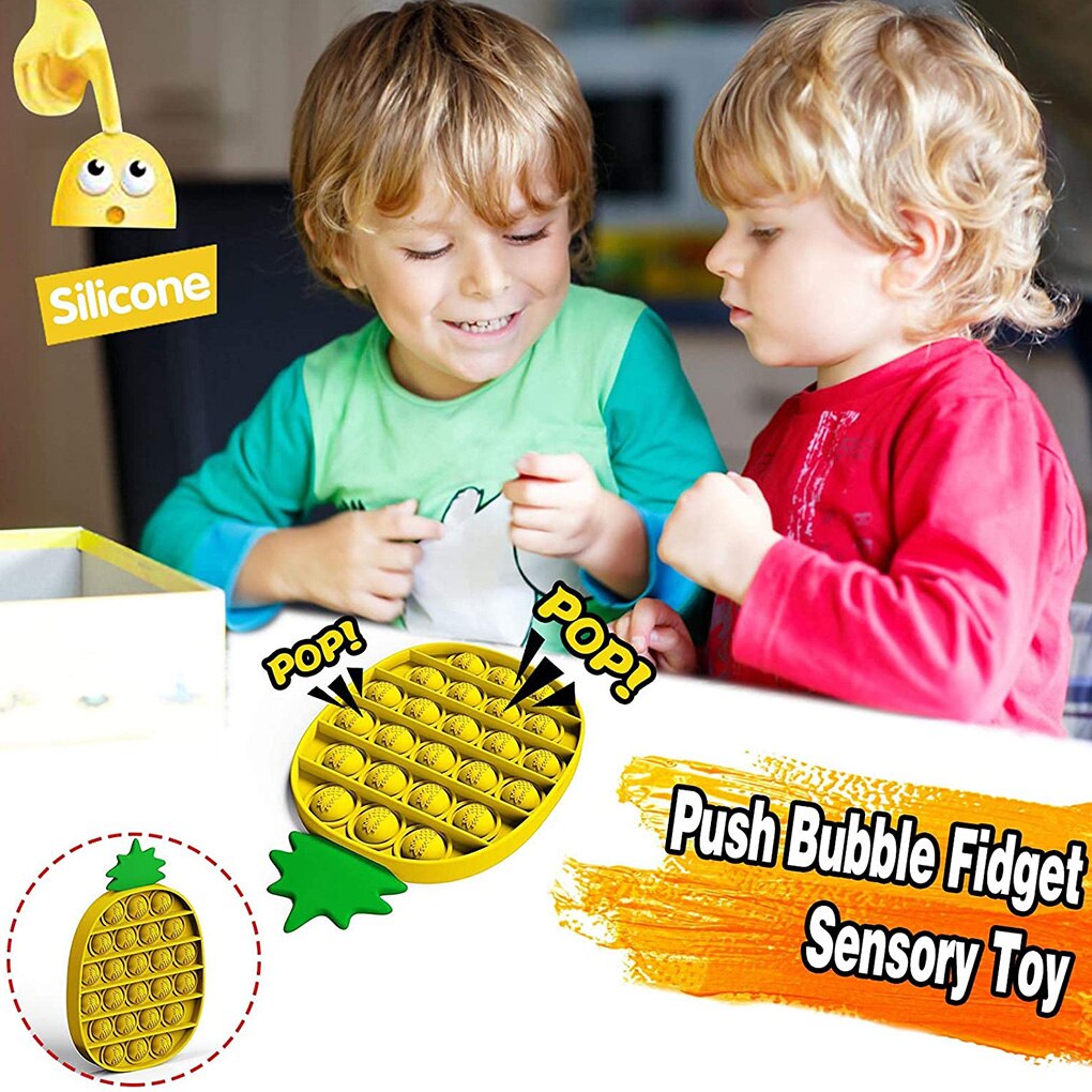 Push Bubble Fidget Toy Silicone Push Pop Fidget To... – Grandado