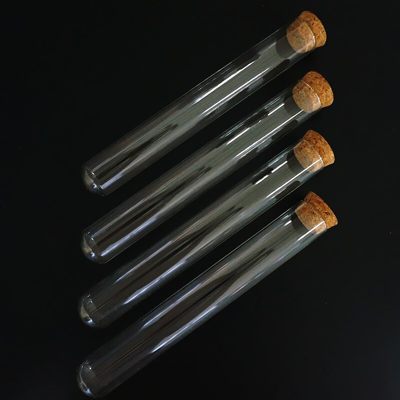 24pcs/lot 25x180mm Clear Round Bottom Glass Test T... – Grandado