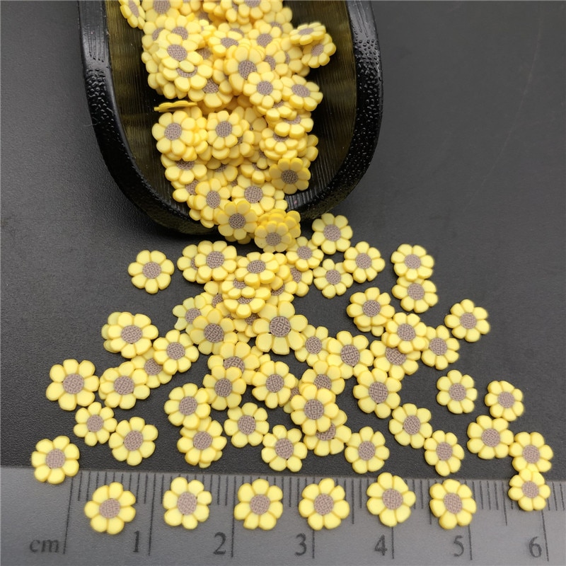 50g Sunflower Polymer Clay Sprinkle For Kids Diy ,... – Grandado