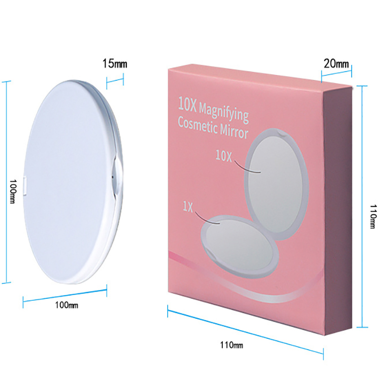 Mini Makeup Portable Compact Pocket Mirror 1x 10x ... – Grandado