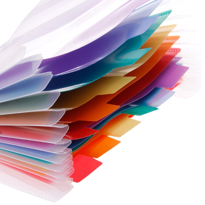 A6 Rainbow Expanding Document Bills Folder 13 Pock... – Vicedeal