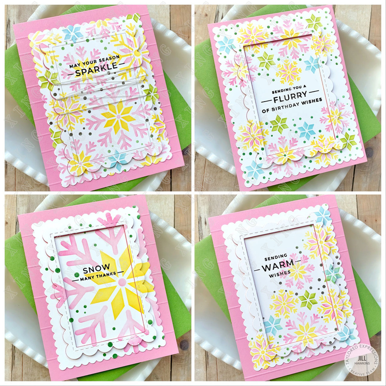 Snowflake Layering Stencil Painting Diy Scrapbook ... – Vicedeal