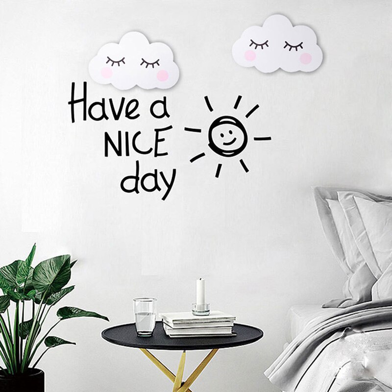 Clouds Wall Stickers for Kids Room DIY Baby Nurser... – Grandado