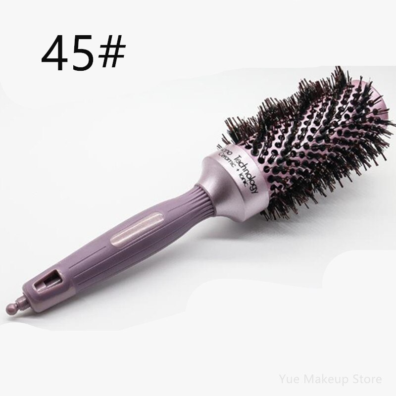 4 Sizes Round Hair Comb Ceramic Brush Boar Bristle... – Vicedeal