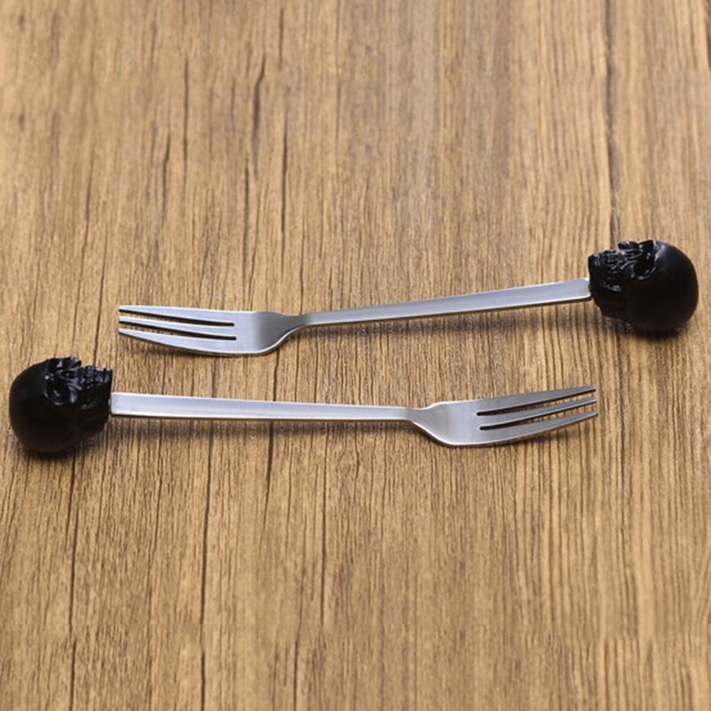 G92B 2pcs Stainless Steel Fruit Forks Halloween Sk... – Vicedeal