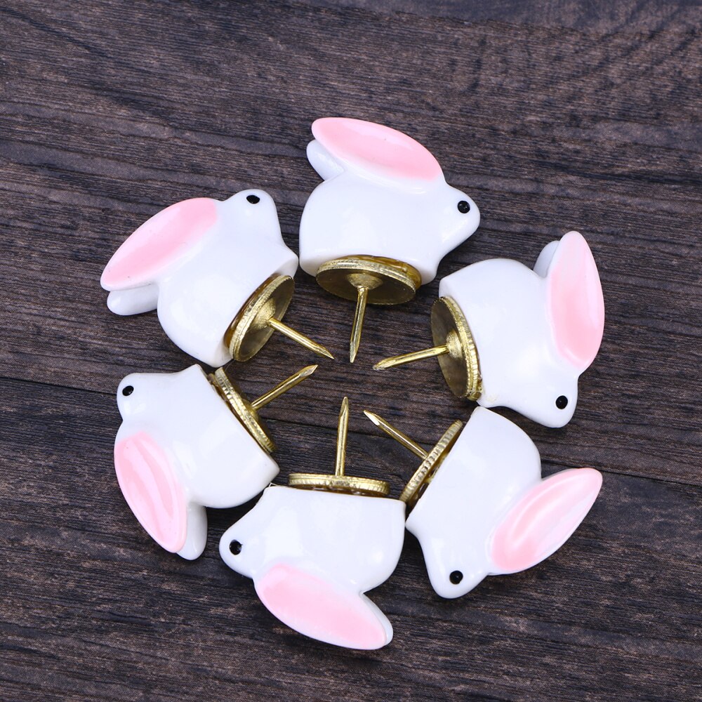 24 Pcs Bunny Thumbtacks Cartoon Drawing Pin Push P... – Grandado