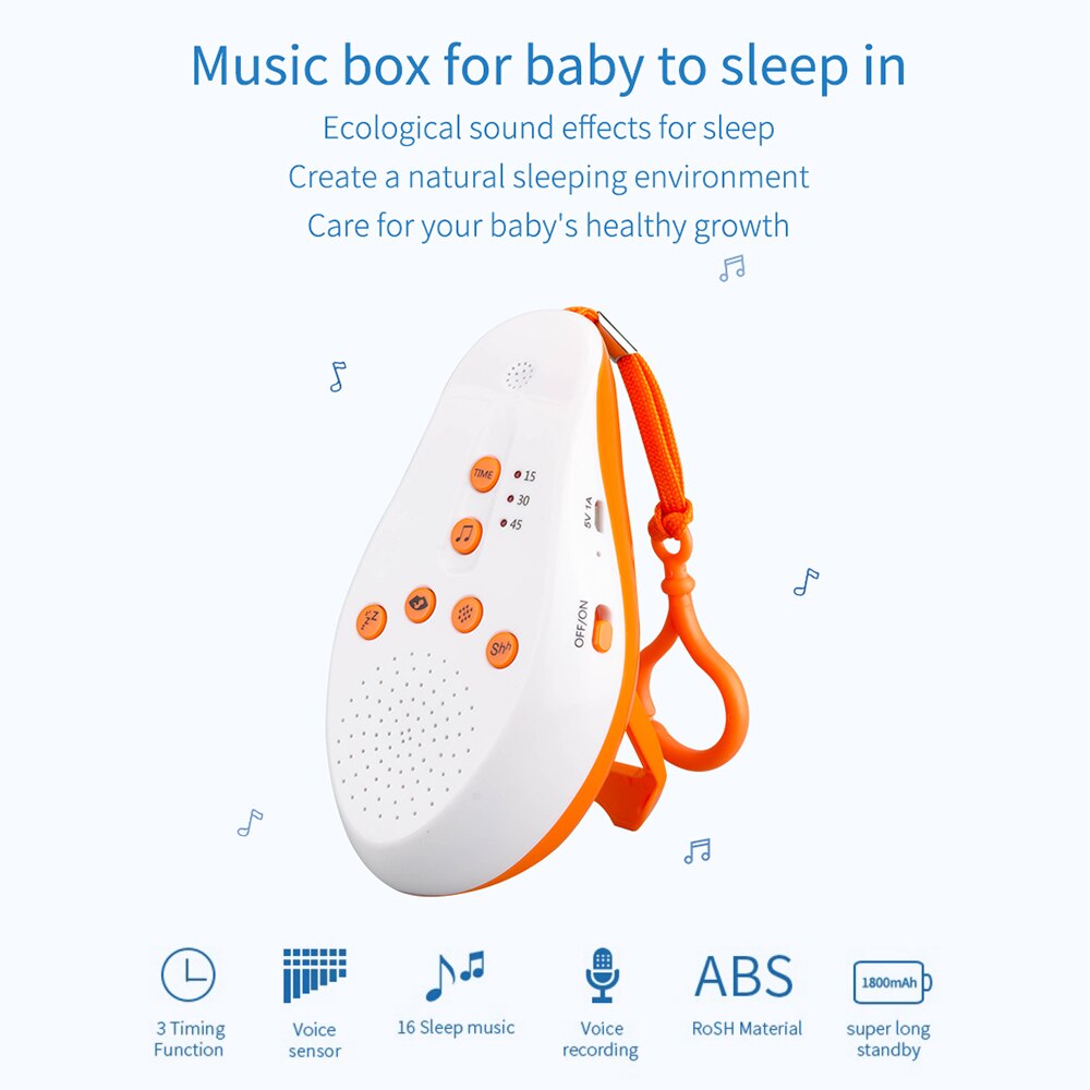 Baby White Noise Machine Portable Smart Sound Slee... – Grandado