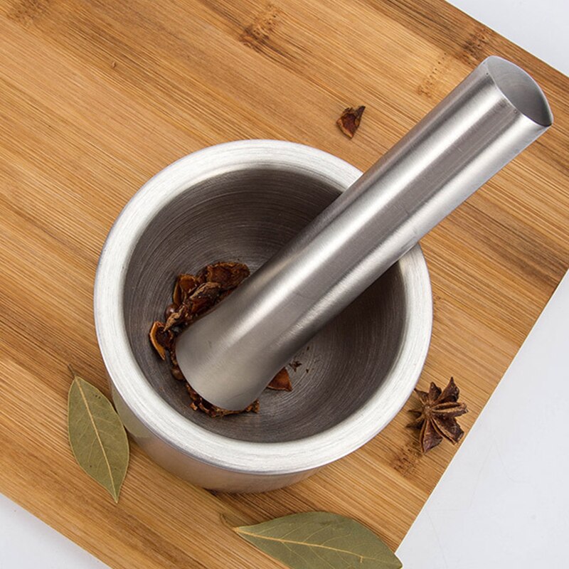 Mortar and Pestle Sets - 18/8 Brushed Stainless St... – Grandado