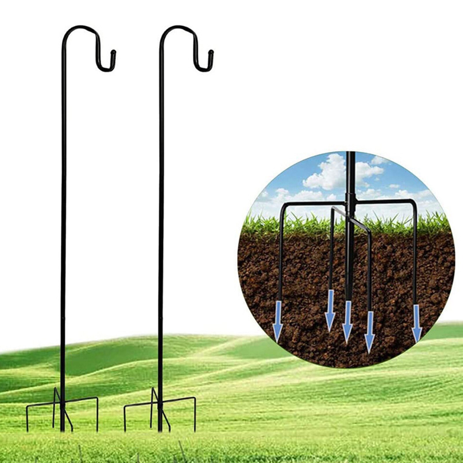 Stable Outdoor s Hook Heavy Duty Iron Lawn Stake e... – Grandado