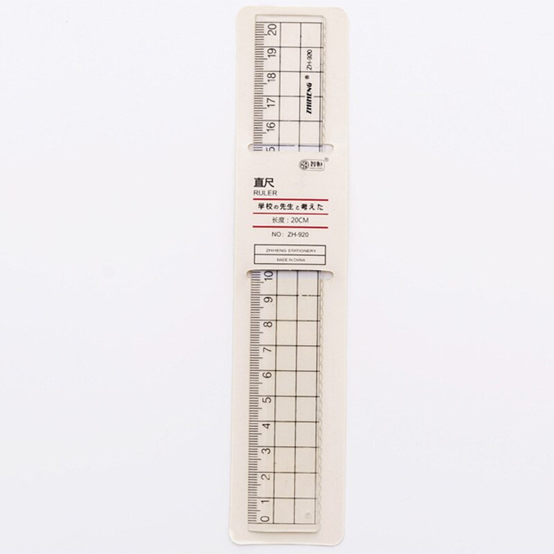 1 Pcs Transparent Simple Style Plastic Ruler Escol... – Grandado