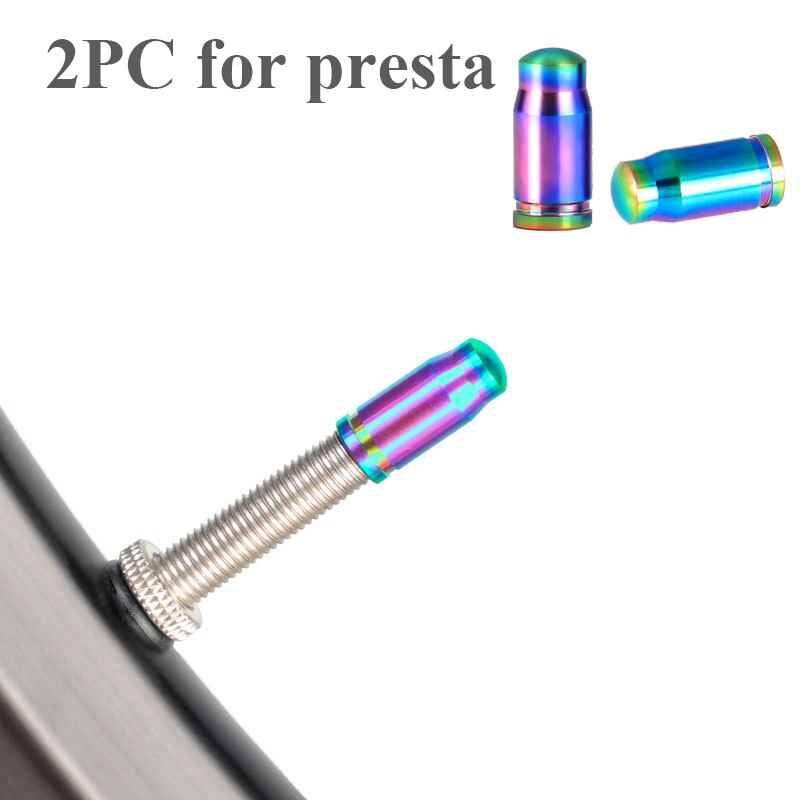 2 stk titanium sykkel presta/schrader ventilhette ... – Grandado