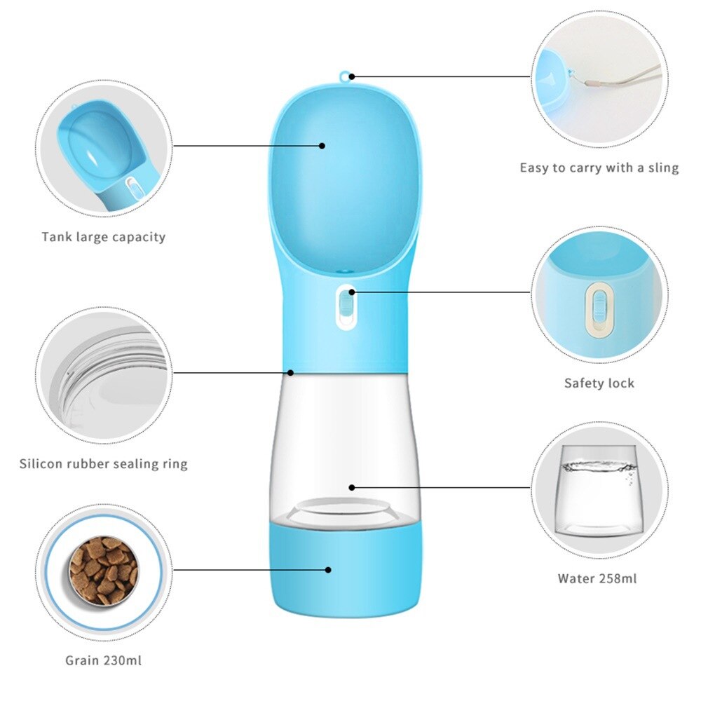 Portable Dog Water Bottle Pet Drinking water Feede... – Grandado