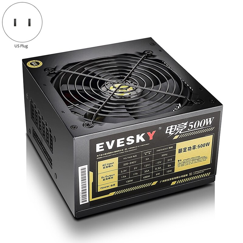 EVESKY 500W Desktop Computer Mainframe Power Suppl... – Grandado
