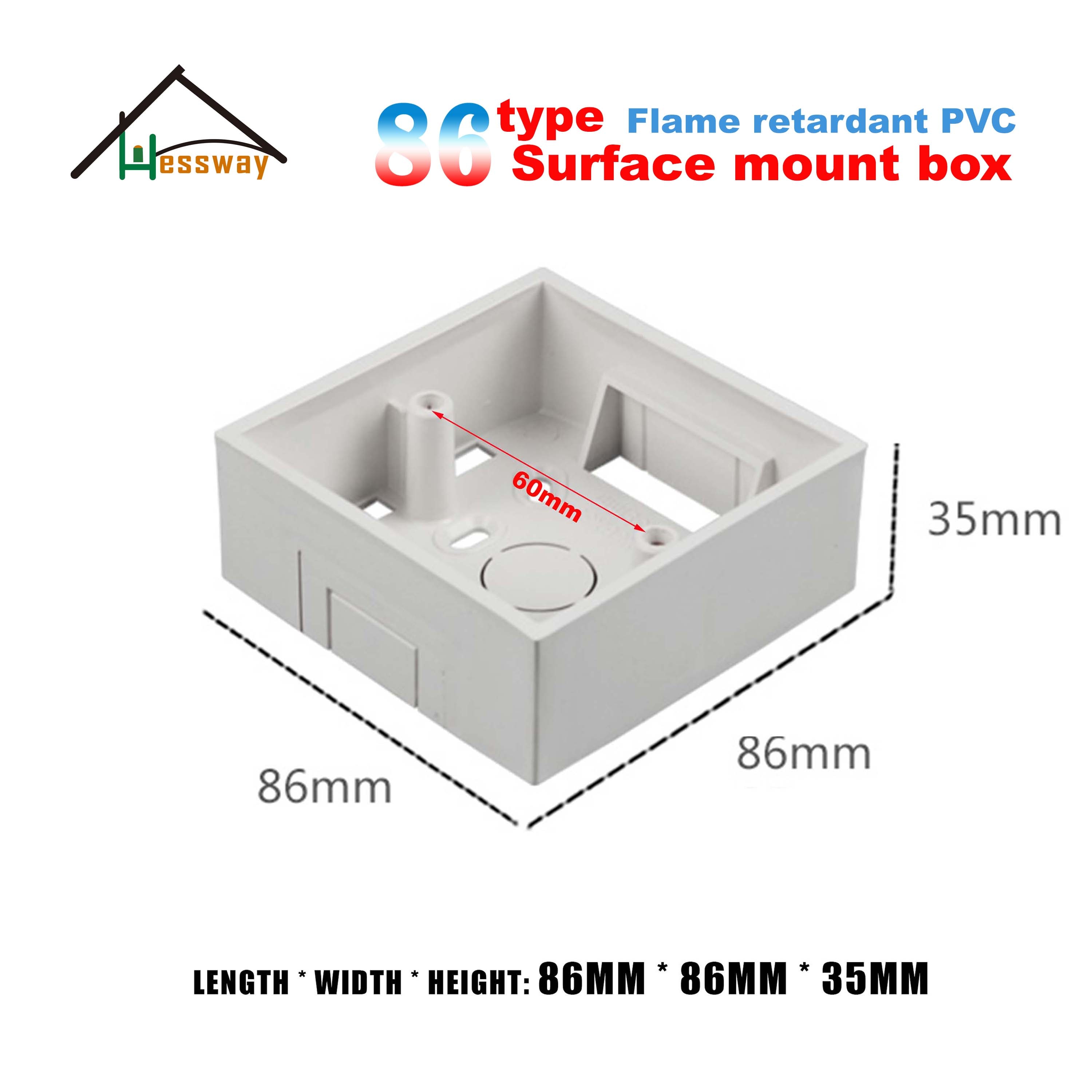 86 type plastic wall mounting box 86 for PVC Flame... – Vicedeal