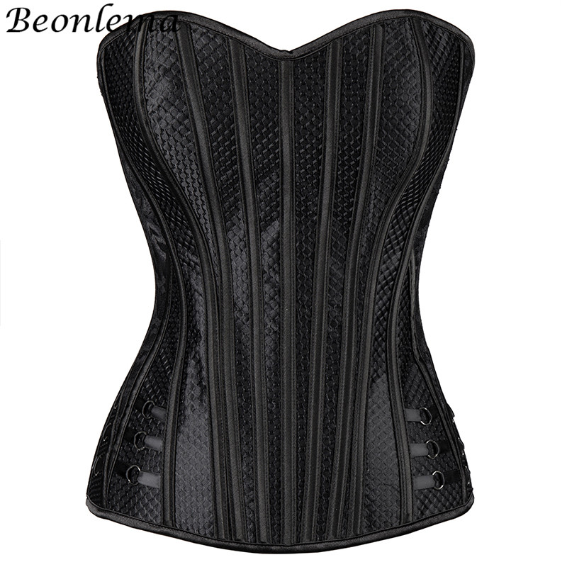 Beonlema Steel Bone Corsage Mesh Steampunk Corset ... – Grandado