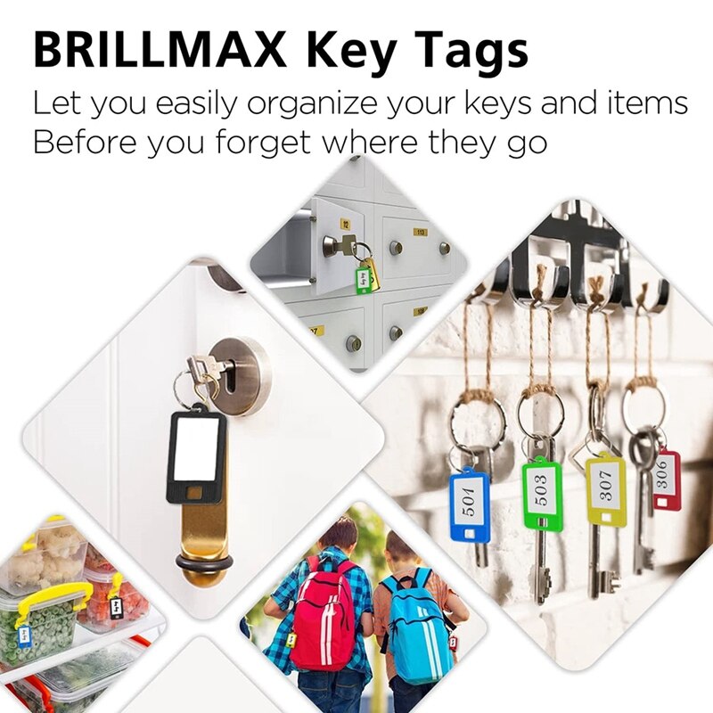 100 Pieces Tough Plastic Key Tags Oval Shaped Labe... – Vicedeal