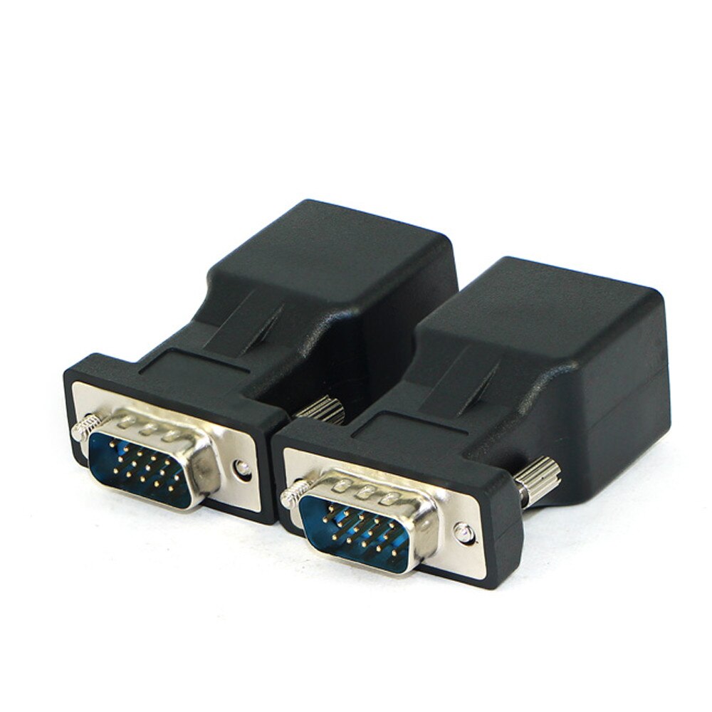2PCS VGA to RJ45 Cable Adapter VGA Extender Male F... – Grandado