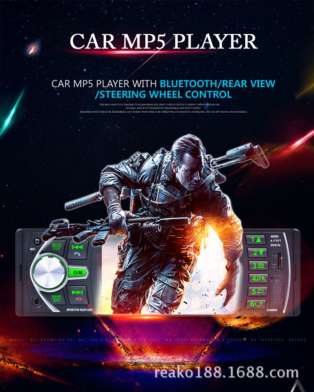 4.1 inch HD LCD Screen Car MP5 Bluetooth Car MP3 C... – Grandado